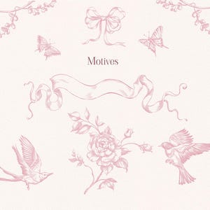 Rococo Affair PNG Pink Vintage Clipart, Floral Borders, Victorian Frame ...