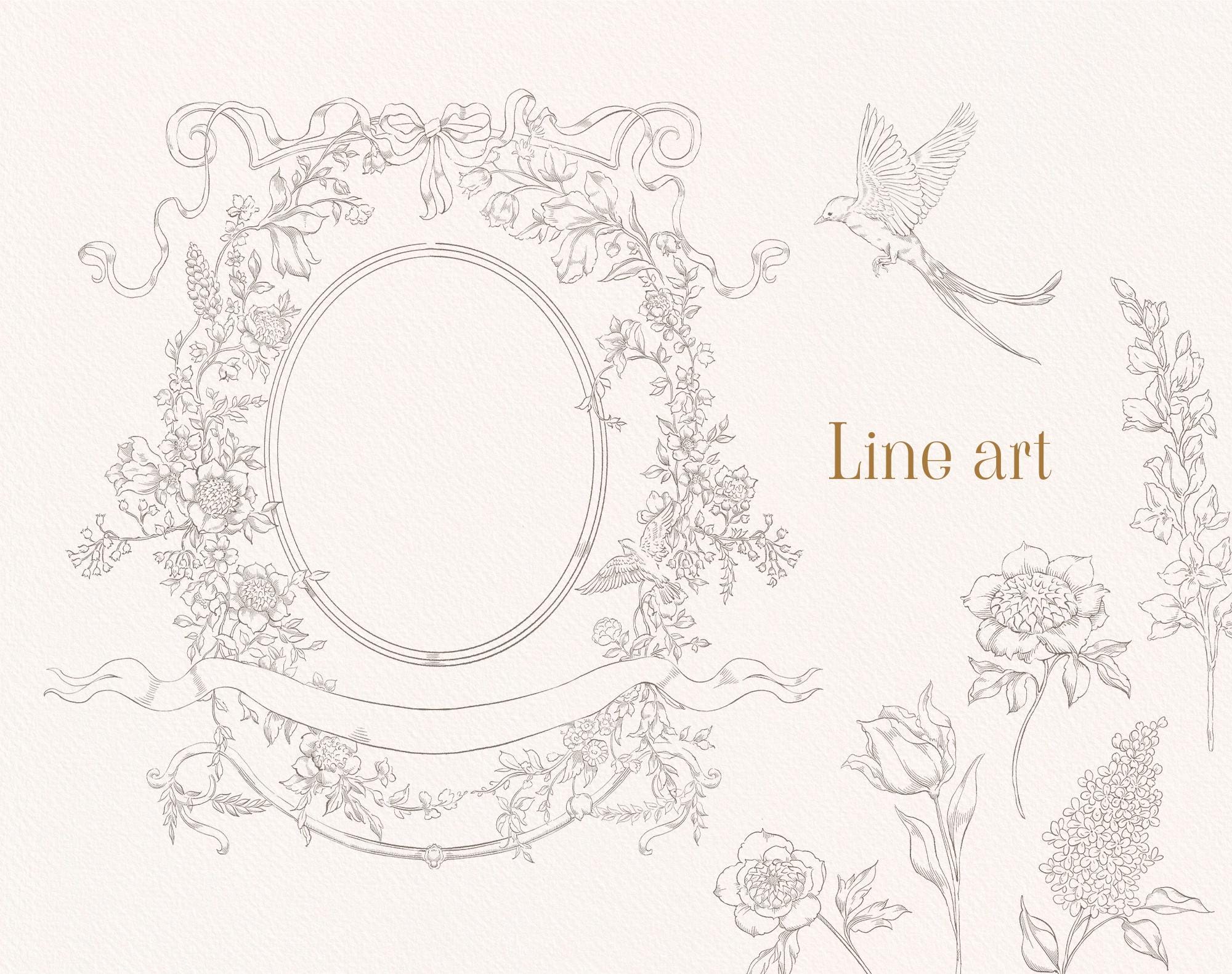 Belle Wood Watercolor Vintage PNG Clipart, Vintage Flowers, Bouquet ...