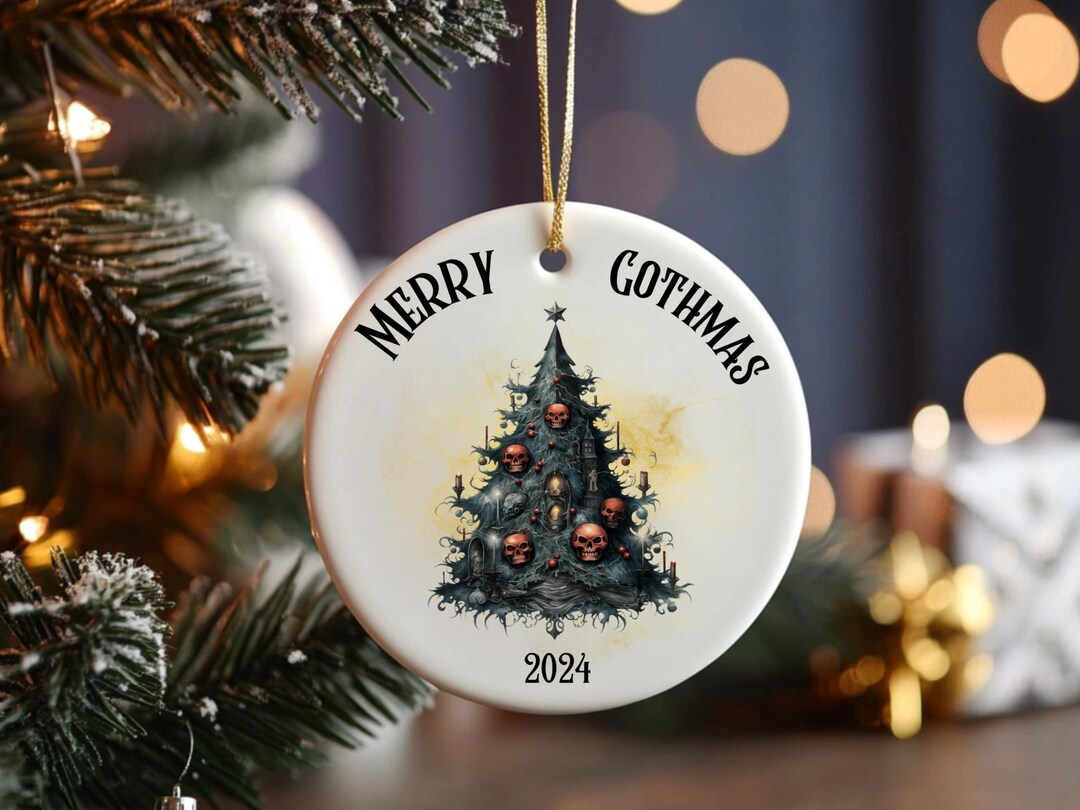 Gothic Christmas Tree Ornament - Dark Spooky Gothmas Decor - Etsy
