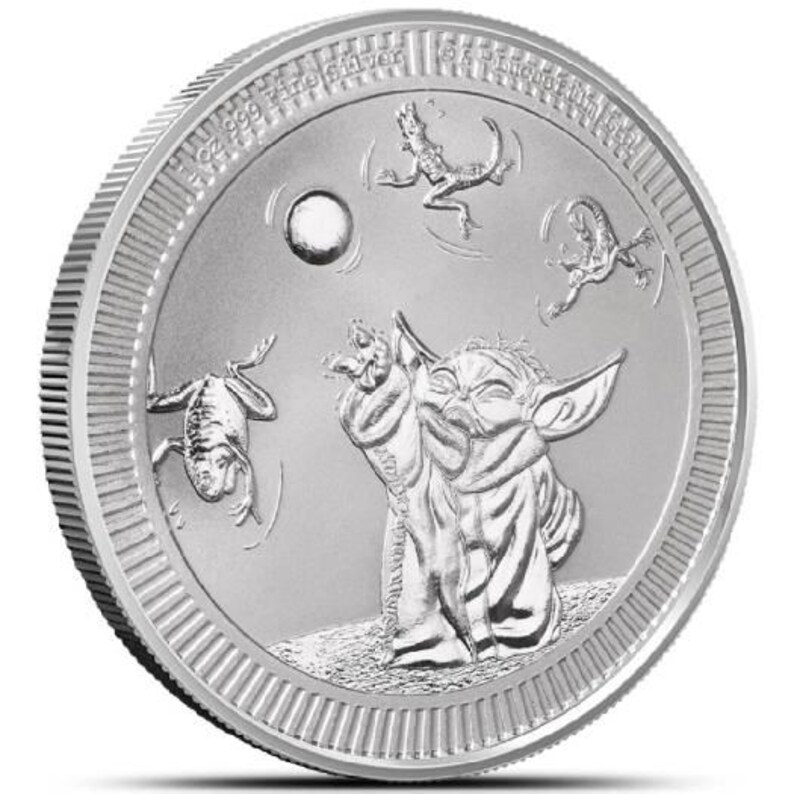 Star Wars Grogu Baby Yoda Bu 1 Oz Silver Coin - Etsy