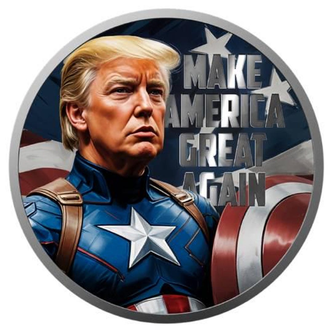 Captain Maga Colorized 1 Oz Silver Round - Etsy