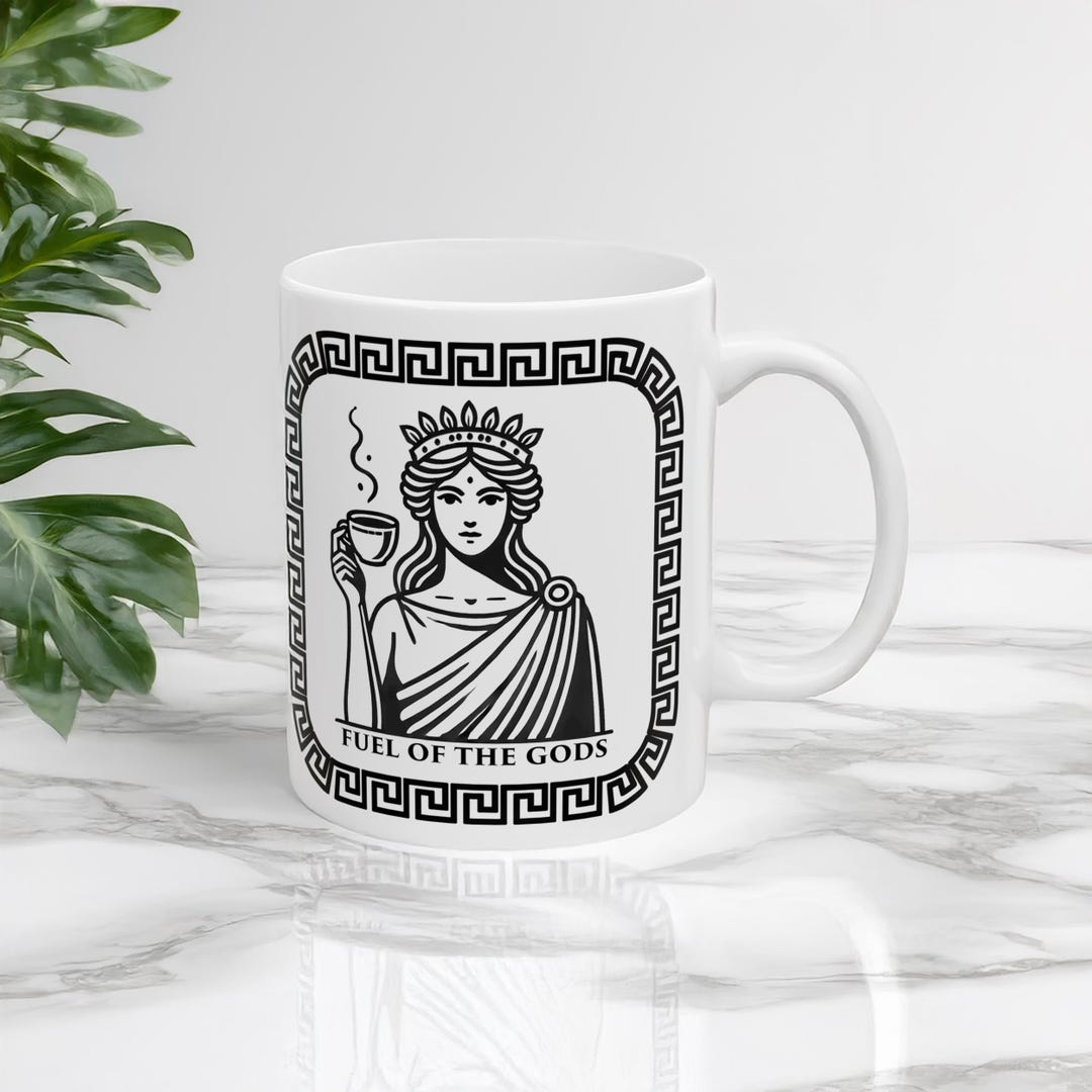 Hera Greek Goddess Mug: Ancient Mythology Ceramic Cup, Aesthetic Gift ...