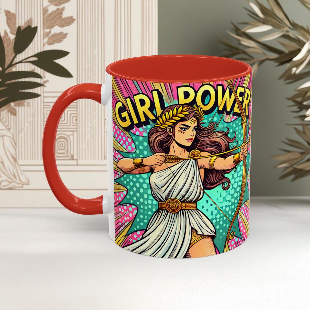 Artemis Goddess Mug Greek Mythology Coffee Cup Girl Power Gift for ...