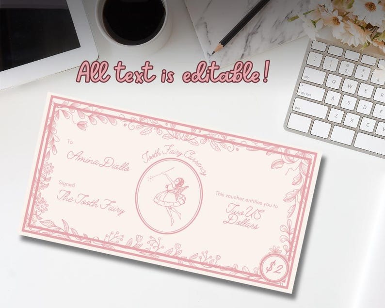 Editable Tooth Fairy Currency Money Template, Printable Tooth Fairy ...