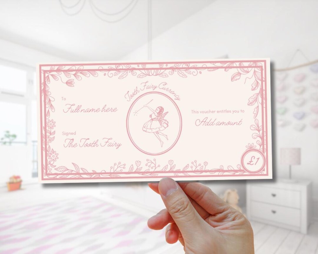 Editable Tooth Fairy Currency Money Template, Printable Tooth Fairy ...