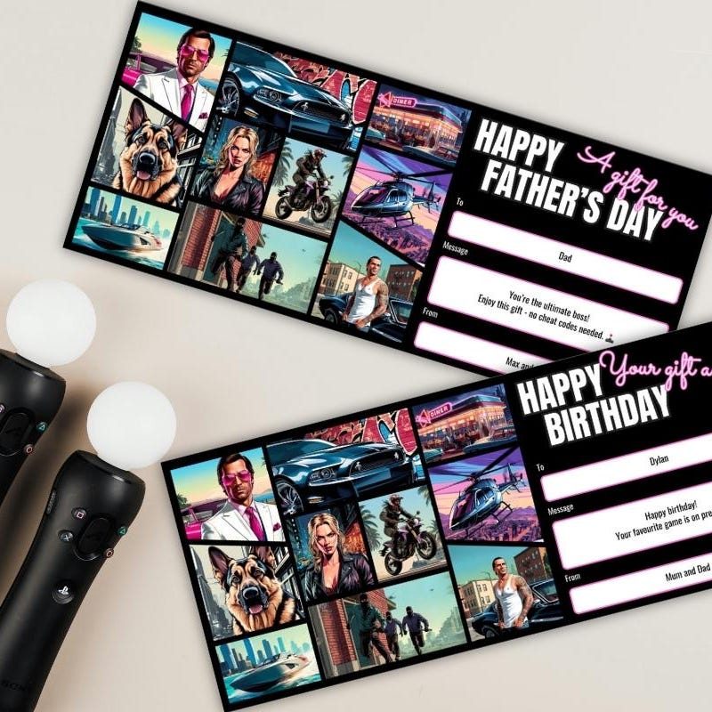 Gta Birthday Cards - Etsy UK