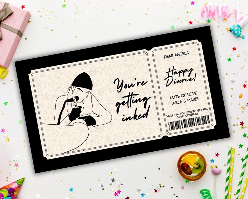 Digital Tattoo Gift Voucher | Tattoo Gift Certificate | Tattooist ...