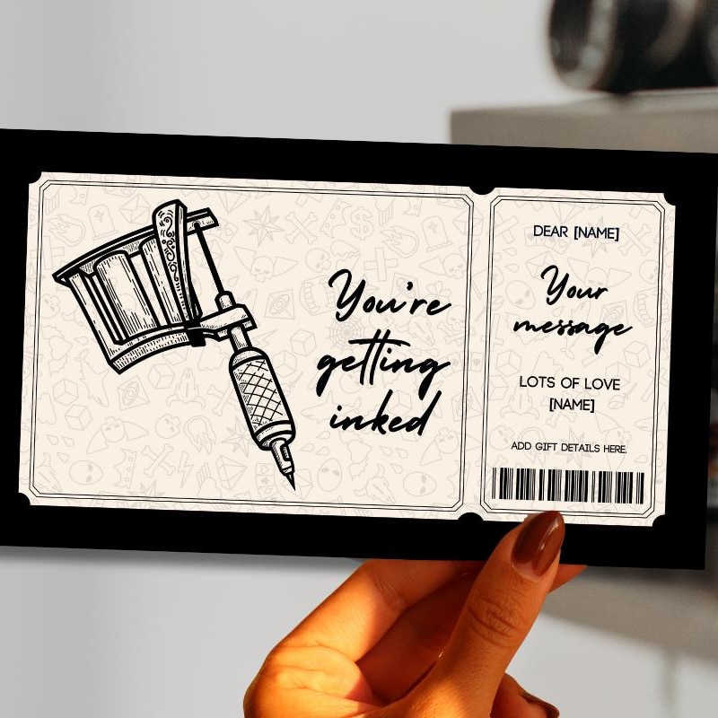 Tattoo Card - Etsy UK