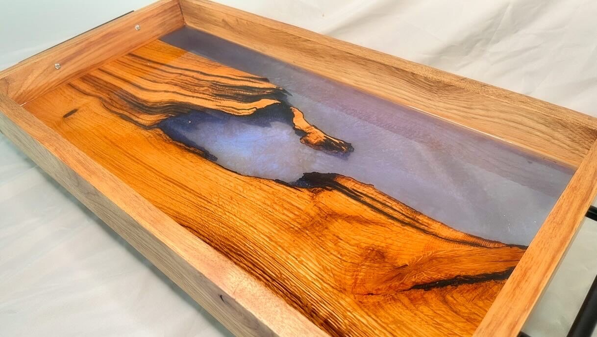 Wood and Epoxy Serving or Decorative Tray - Etsy