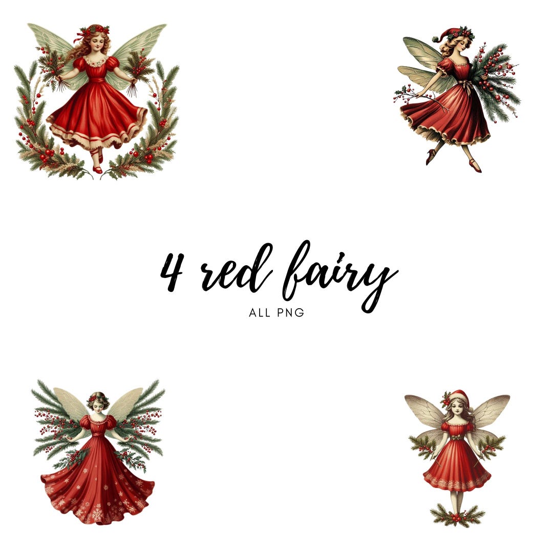 4 Fairies Transparent Background Png, Red Fairy Png, Fairy for ...