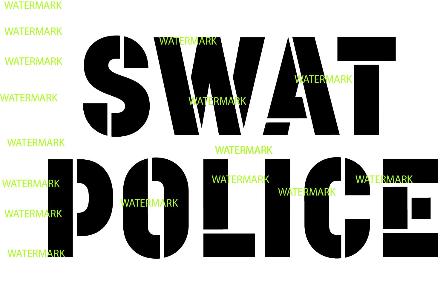 Swat, Police, Green, Yellow, Black, Text, Font, Customization, Png, Jpg ...