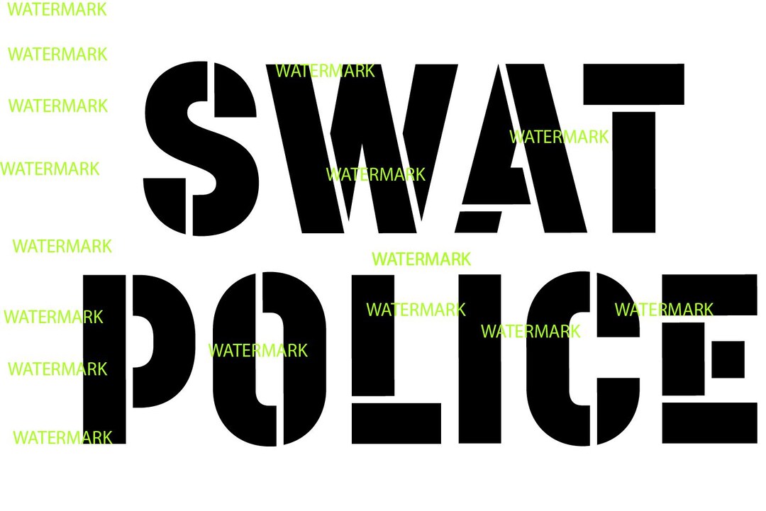Swat Police SVG File 3 Colors - Etsy
