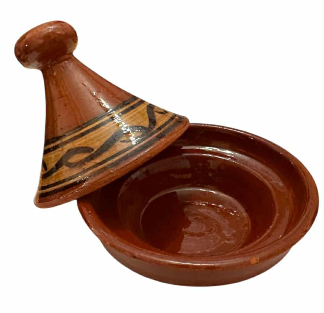 Handmade Mini Moroccan Tagine Set – Terracotta Spices Holder, Kitchen ...