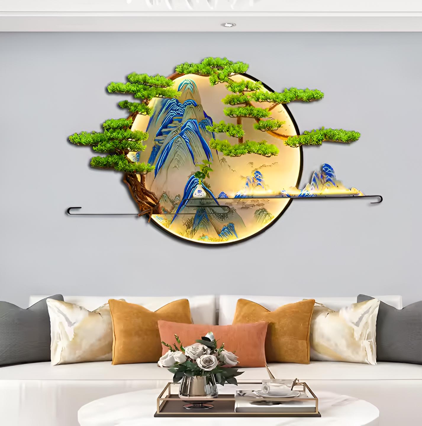 3D Tree Wall Decoration Landscape Hanging Wall Painting Wall Decoration ...