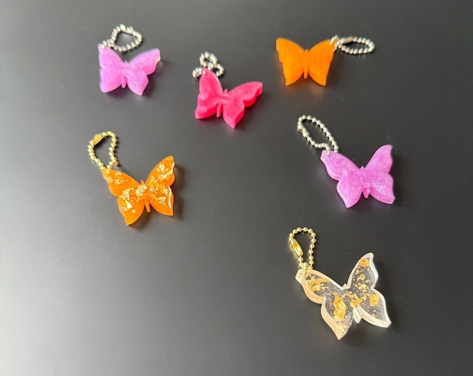 Cute Butterfly Keychain Butterfly Keychain Keyring, Metal Butterfly ...