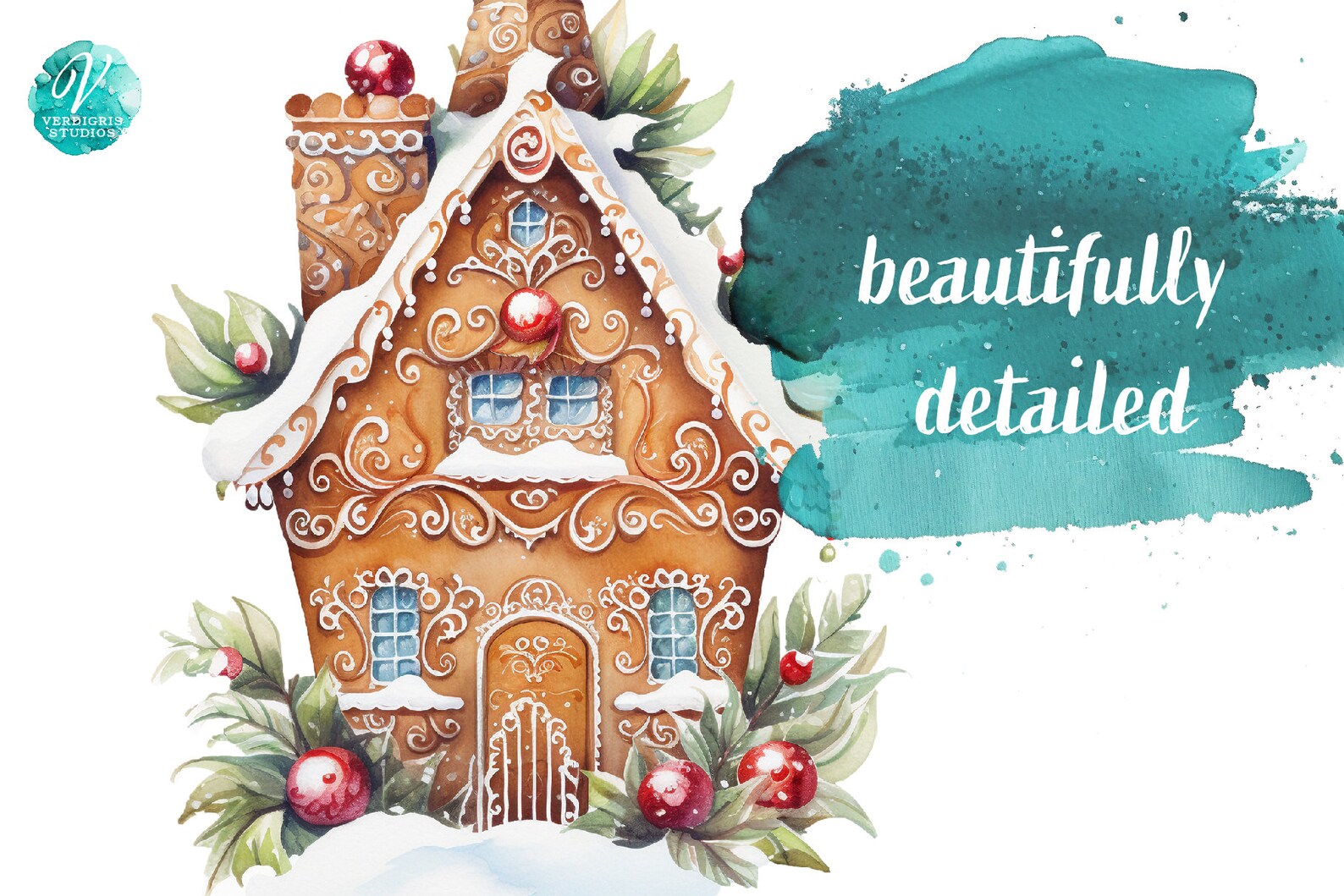 Watercolor Christmas Treats - Digital Clipart Illustrations Instant ...