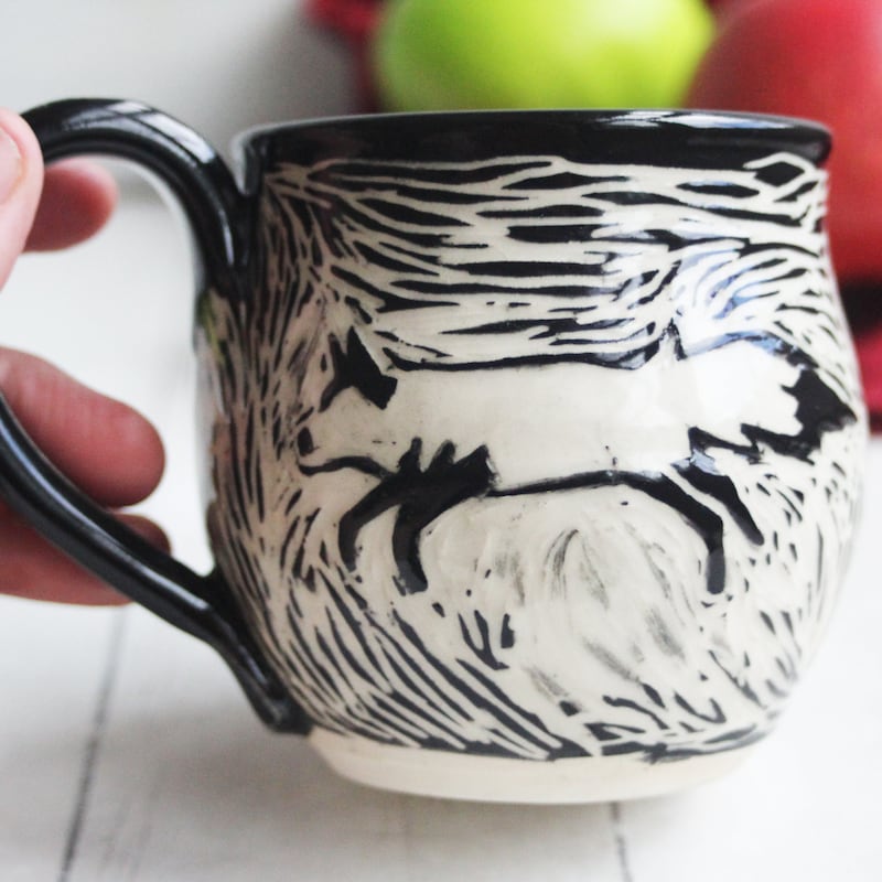 Sgraffito Mug - Etsy
