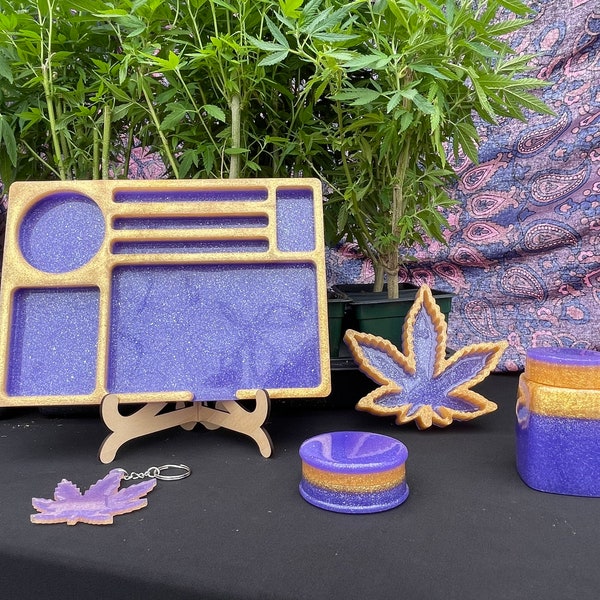 Marijuana Rolling Tray Set - Etsy