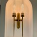 Elegant Fluted Glass Wall Sconce – Solid Brass, Handcrafted Quality ...