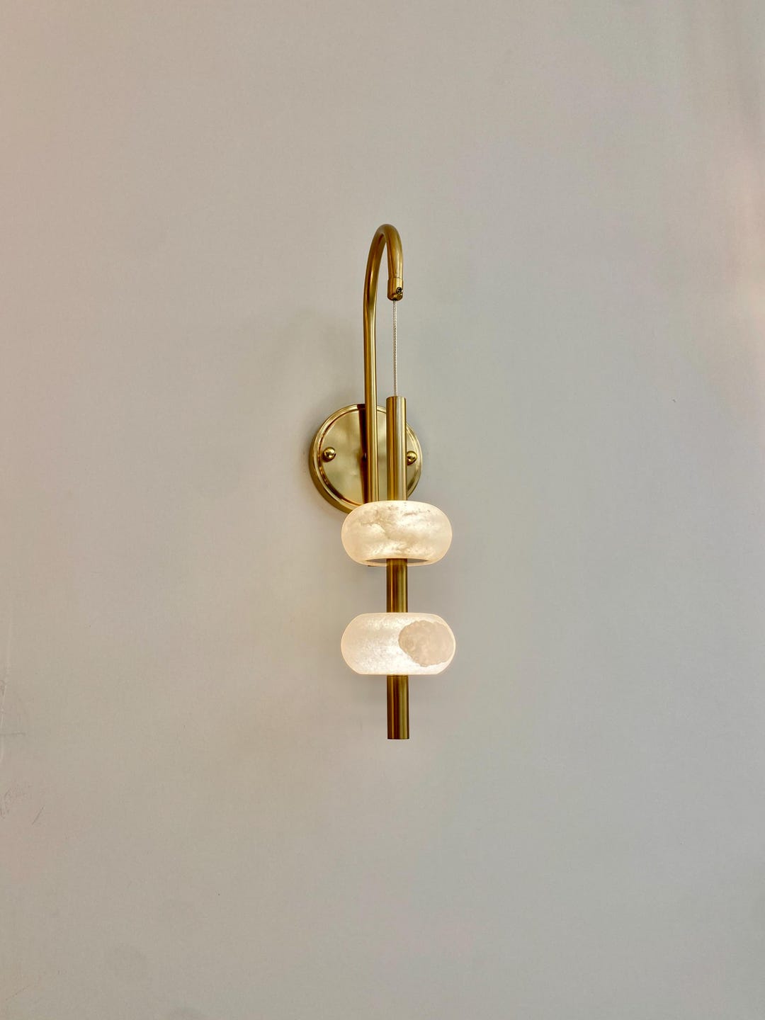 Marble Wall Sconce, Marble Lighting, in Stock, Contemporary Sconce ...