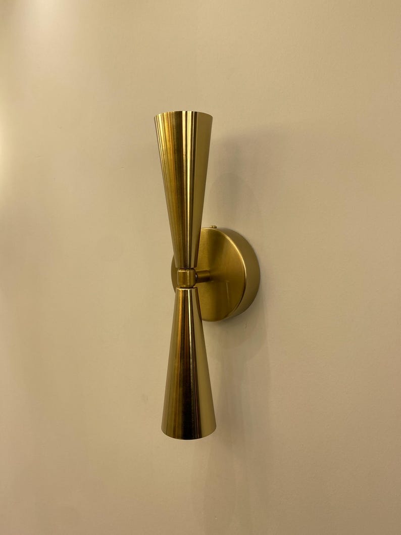 Modern Dual-direction Brass Wall Sconce - up & Down Minimalist Lighting ...