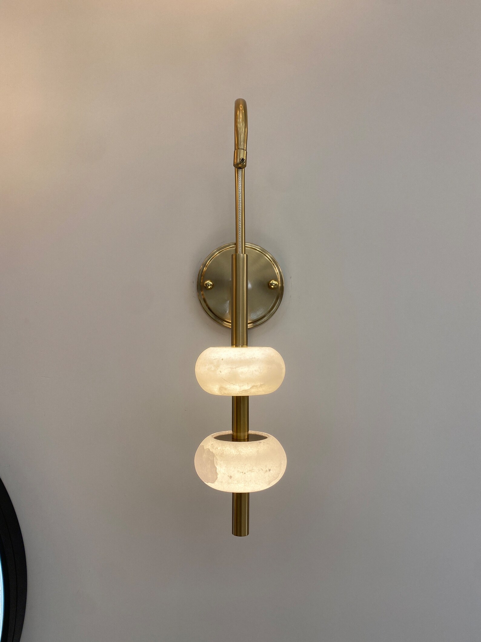 Marble Wall Sconce, Marble Lighting, in Stock, Contemporary Sconce ...
