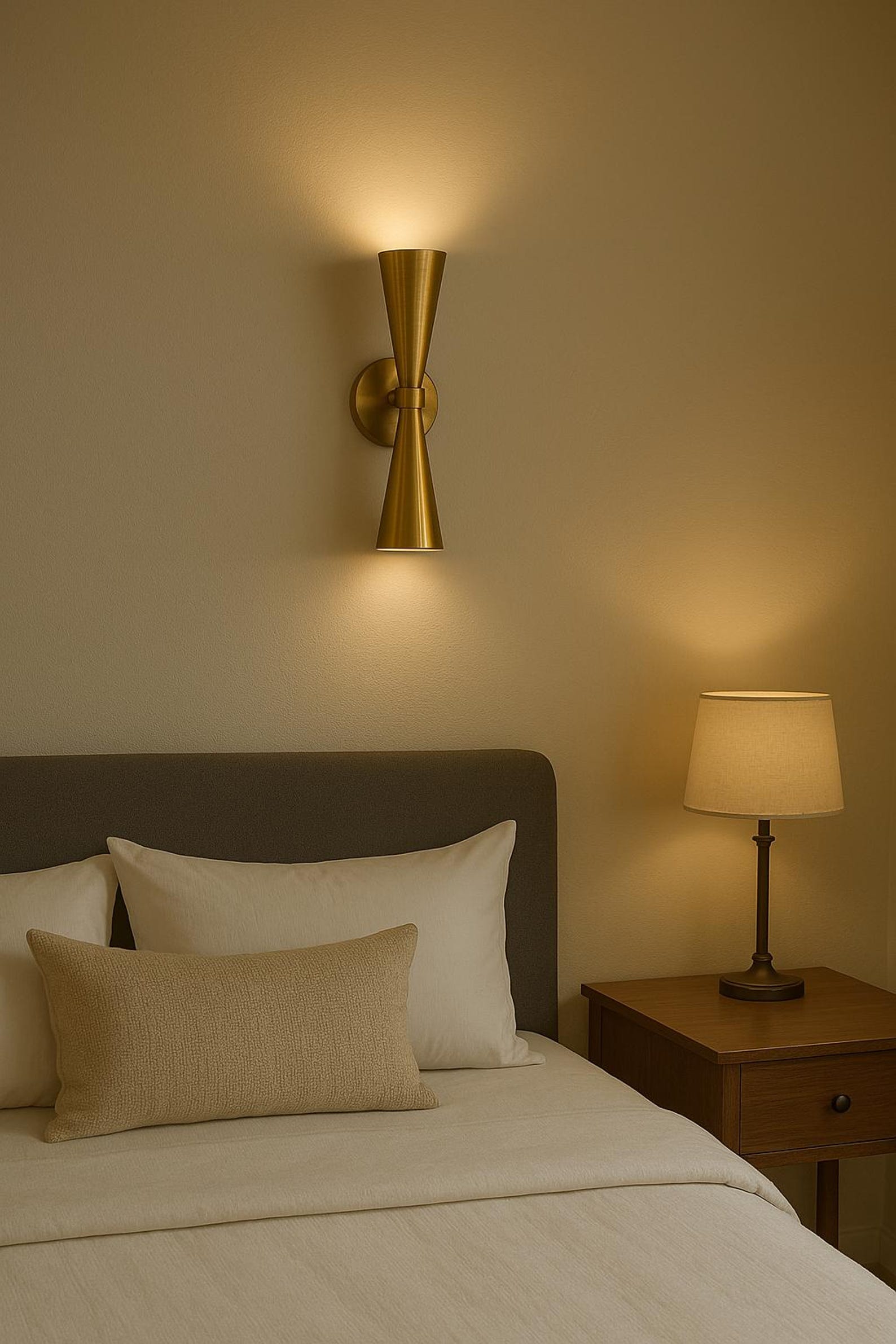Modern Dual-direction Brass Wall Sconce - up & Down Minimalist Lighting ...