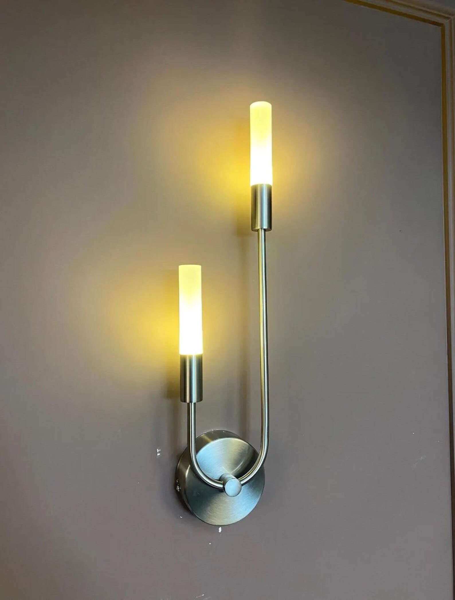 Double Lamp Wall Sconce, Bedside Wall Lamp, Bedroom Sconce, Led Wall ...
