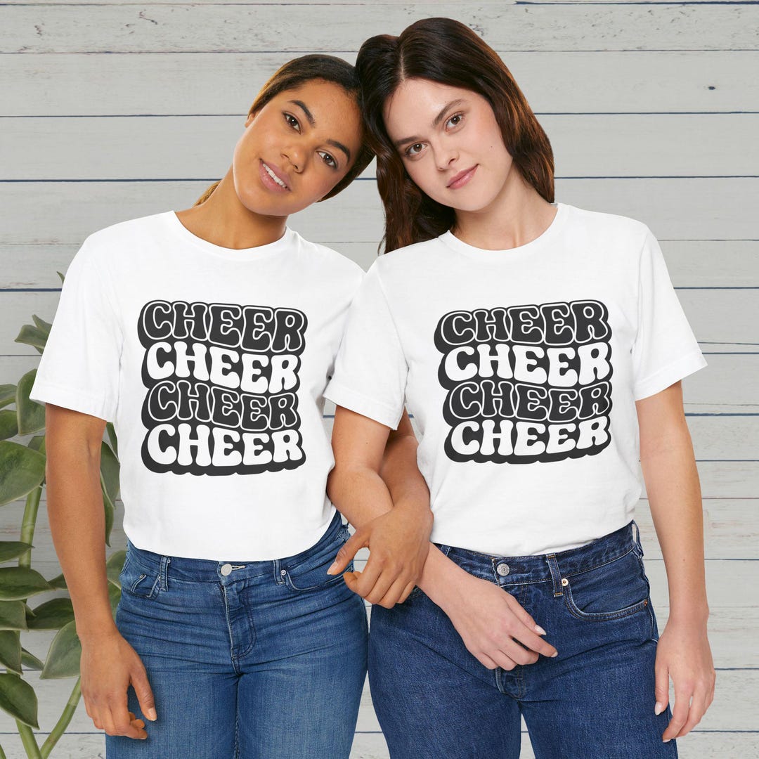 Retro Cheer Shirt Tee, Vintage Cheerleader Tshirt, 80s Nostalgia Top ...