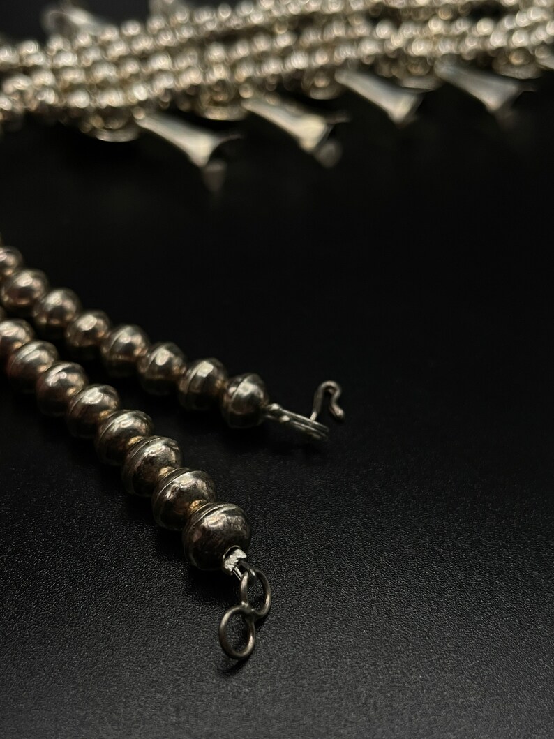 Necklace: Bobby Etsitty Opal Squash Blossom - Etsy