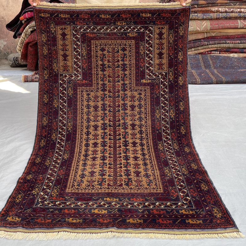 Afghan Bukhara Prayer Rug - Etsy