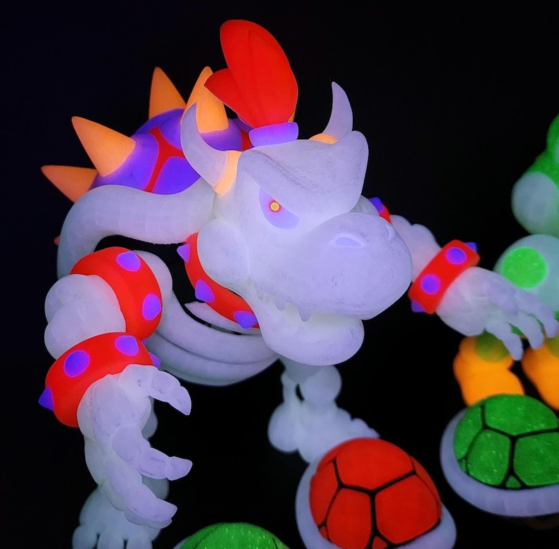 DRY BOWSER (mega-glow in the Dark) 3D Printed - Etsy