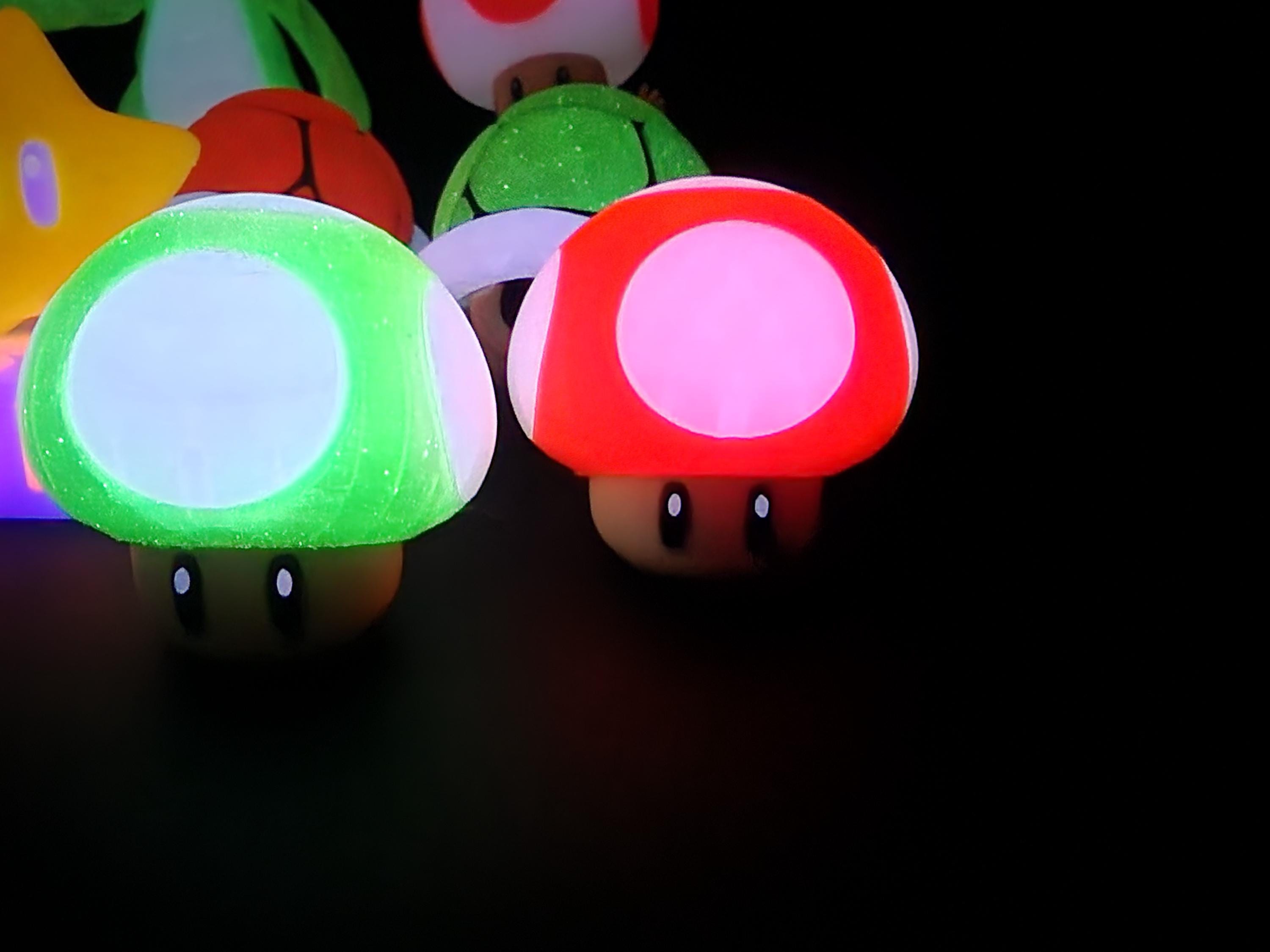 Charming Super Mario Mushrooms - 3D Printed Collectibles - Etsy