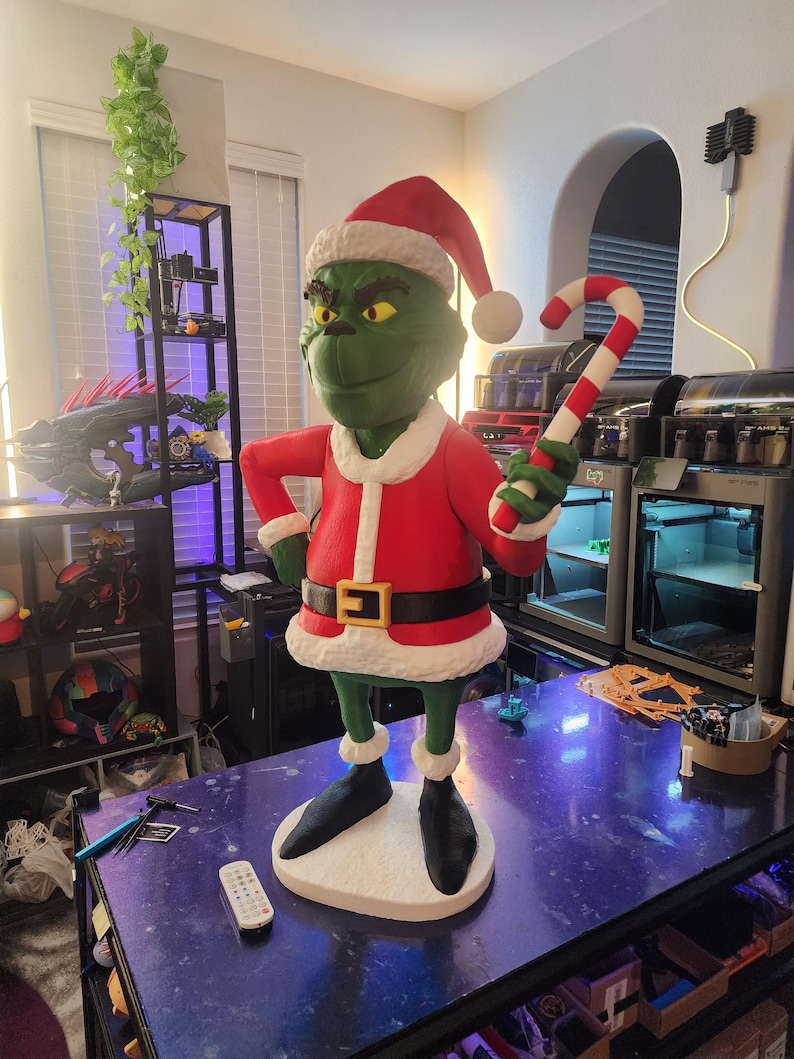 37" Tall 3D Printed Christman Grinch - Etsy