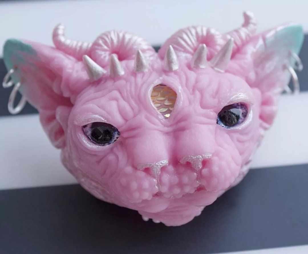 Sphynx Gothic Pink Cat Phone Pop 2.0 - Etsy