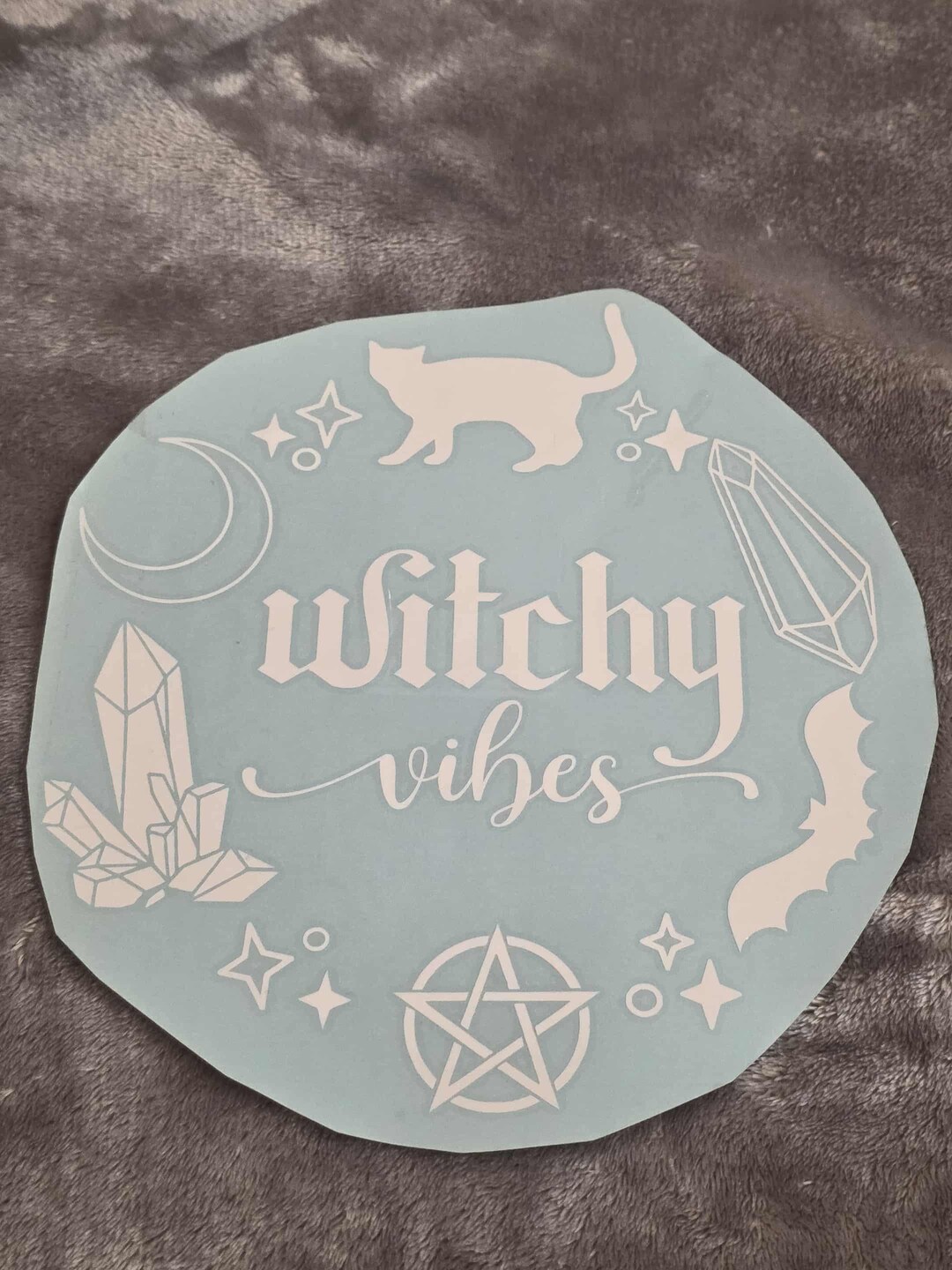 Witchy Vibes Gothic Pagan Vinyl Window Decal - Etsy