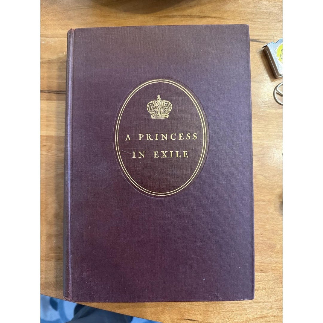 Signed First Edition A Princess in Exile Grand Duchess Marie Romanov ...