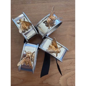 Bee Napkin Rings Gold - Etsy