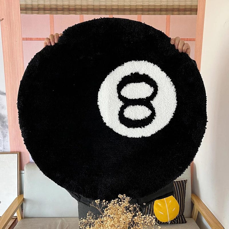8 Ball Rug - Etsy