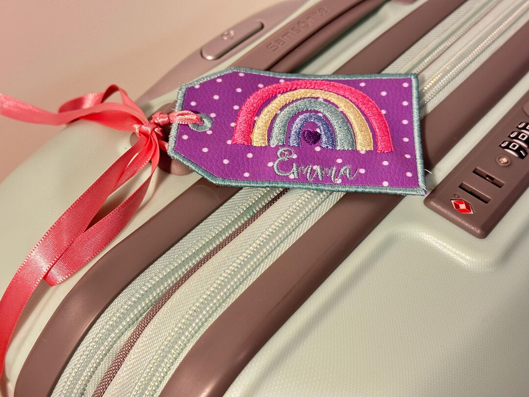 Adorable in the Hoop Luggage Tag for Kids - Etsy