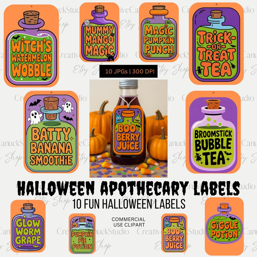Halloween Potion Labels | Halloween Decorations Potions | Halloween ...