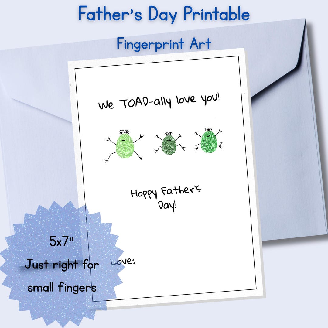 Fathers Day Fingerprint, First Fathers Day Gift From Baby Boy, Fathers ...
