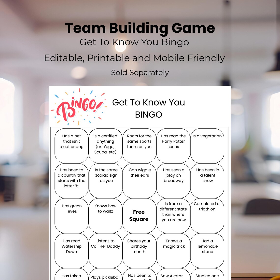 Printable Office Team Building Activity | Pass the Prize Game for Team ...