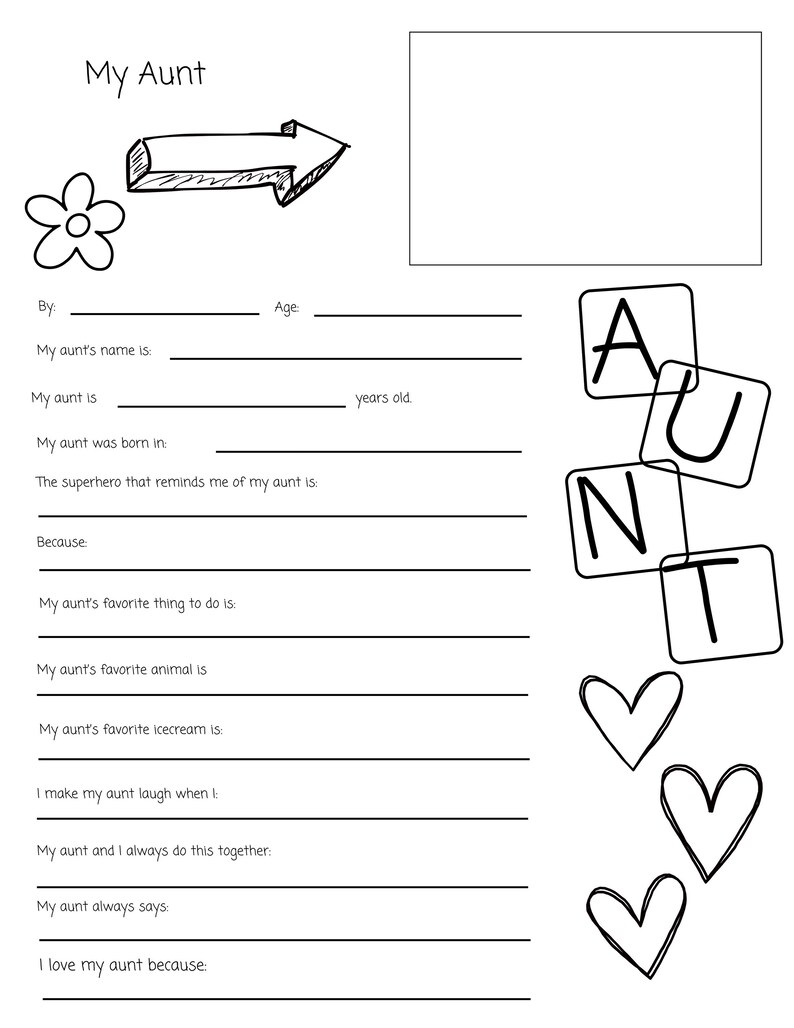All About My Mom Questionnaire, Personalizable Mother's Day Craft ...