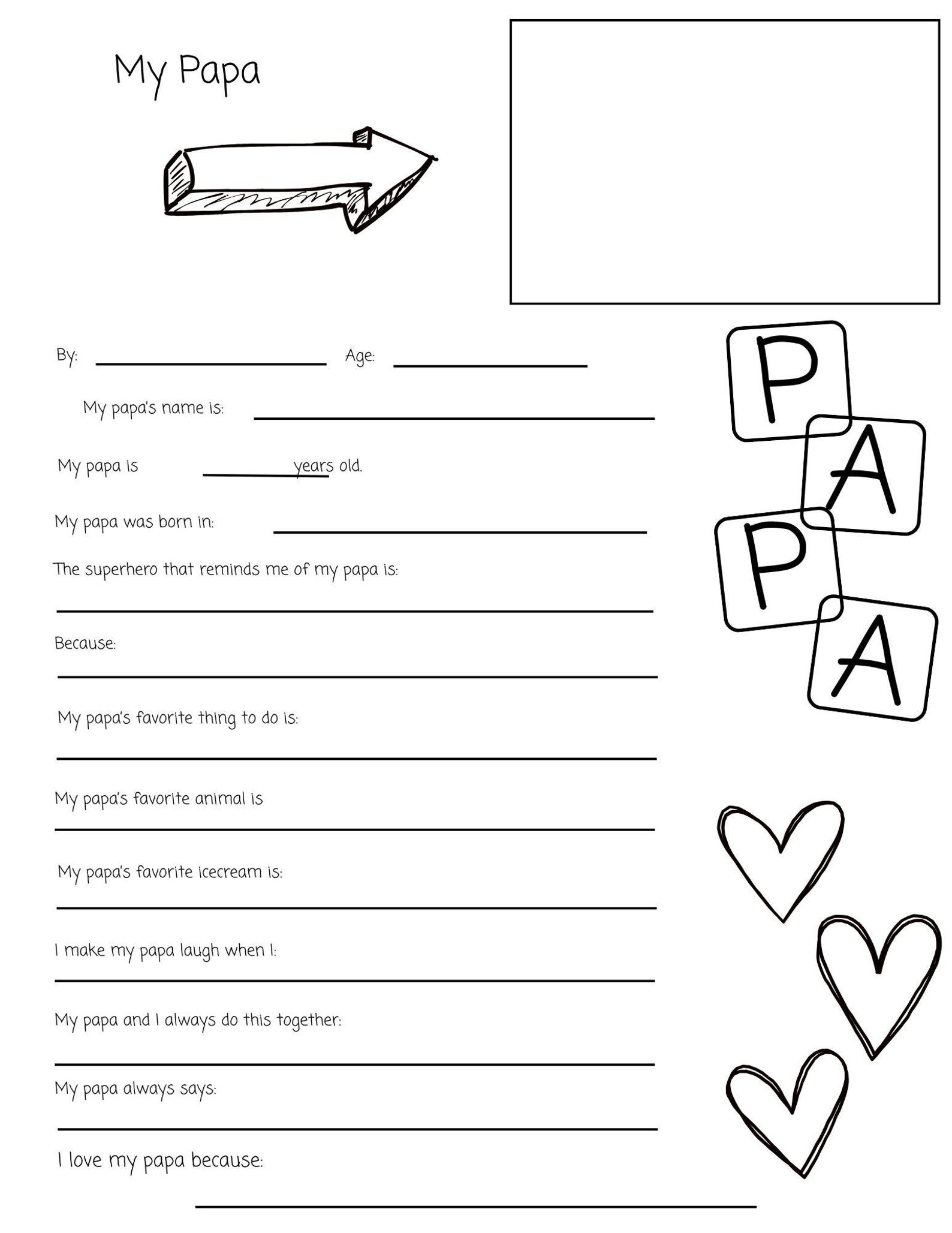 All About My Dad Questionnaire, Father's Day Gift, Father's Day ...