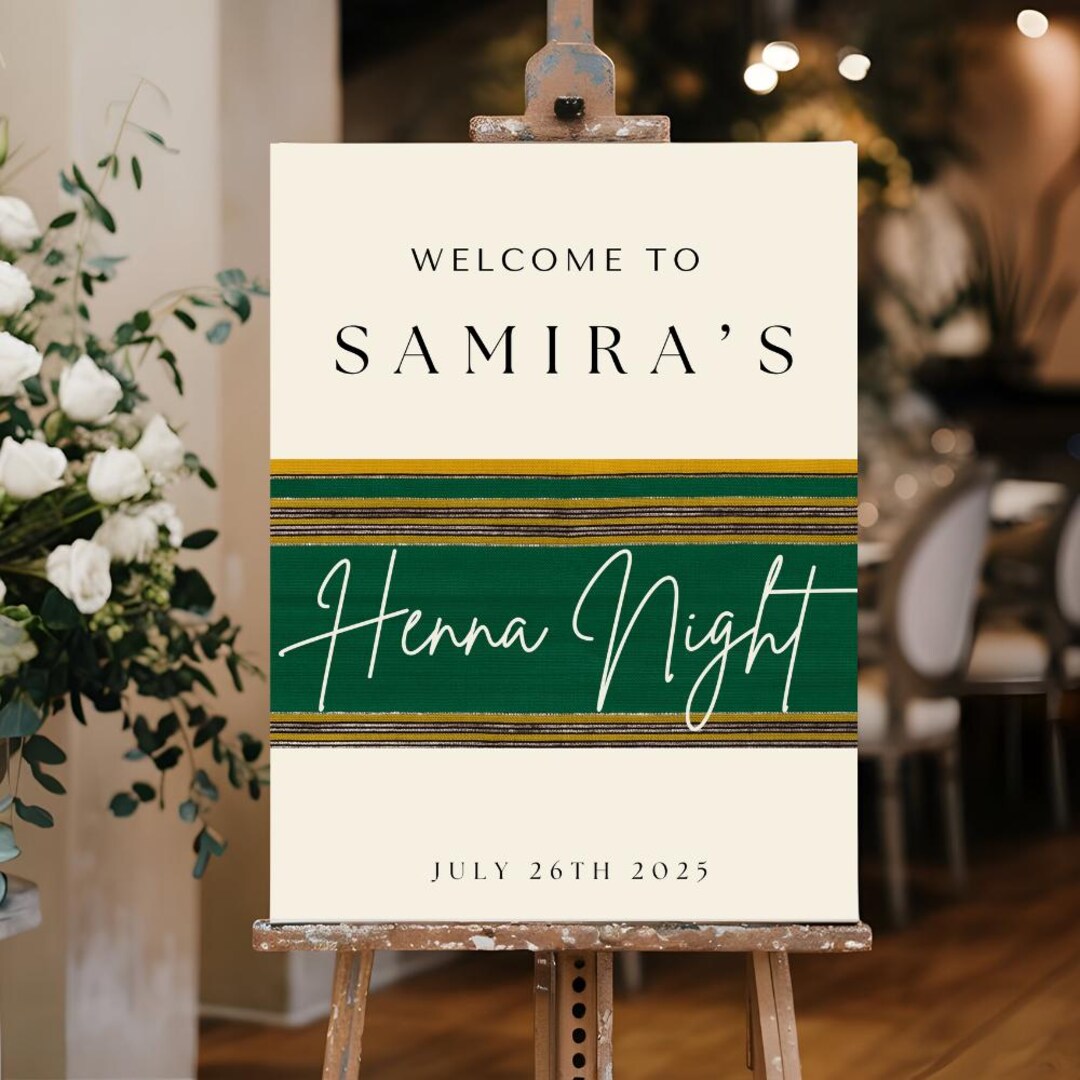 Somali Hido Iyo Dhaqan Welcome Sign: Henna Party Decor (digital ...