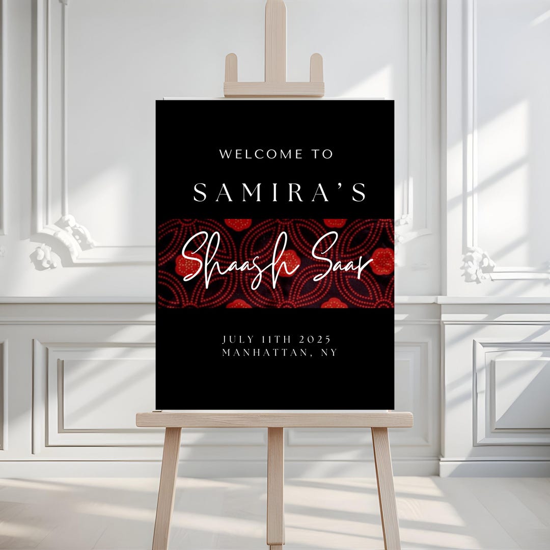 Somali Shaash Saar Welcome Sign: Elegant Wedding Decor (digital ...