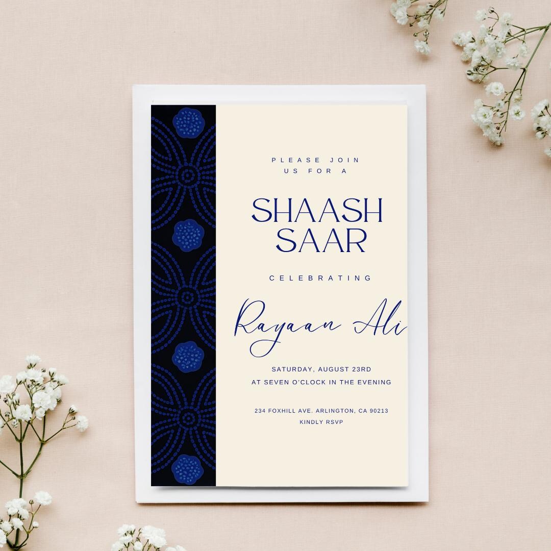 Somali Shaash Saar Invitation: Henna Party Wedding Invite (digital ...