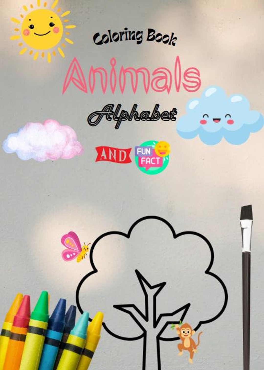 Alphabet in English,coloring Book,animals Colorings,printable Abc ...