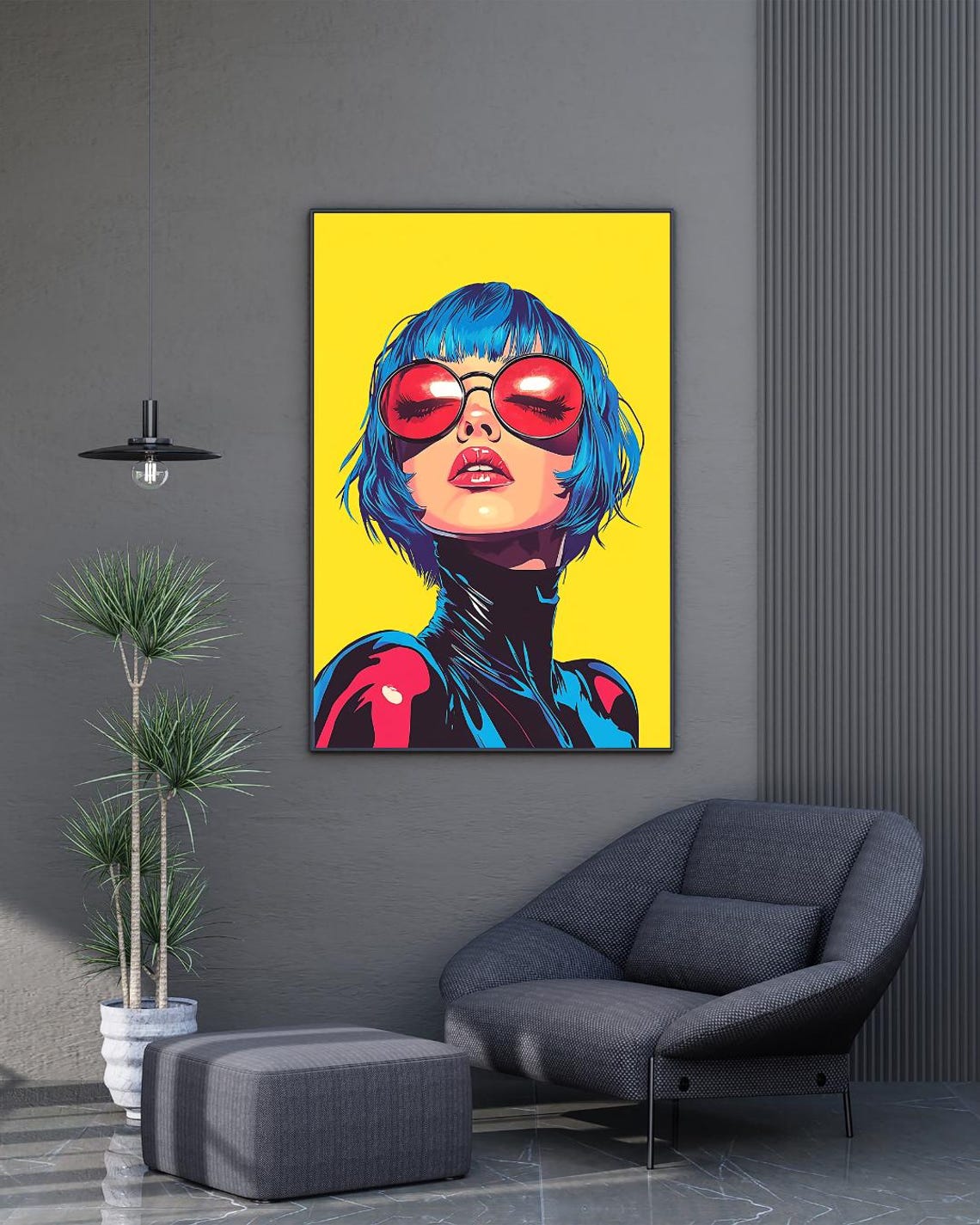 Large Retro-futuristic Comic Book Aesthetic Pop Art Contemporary Street ...